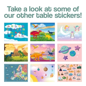 Kids Object Alphabet Table Top STICKER ONLY Compatible With IKEA Latt ...
