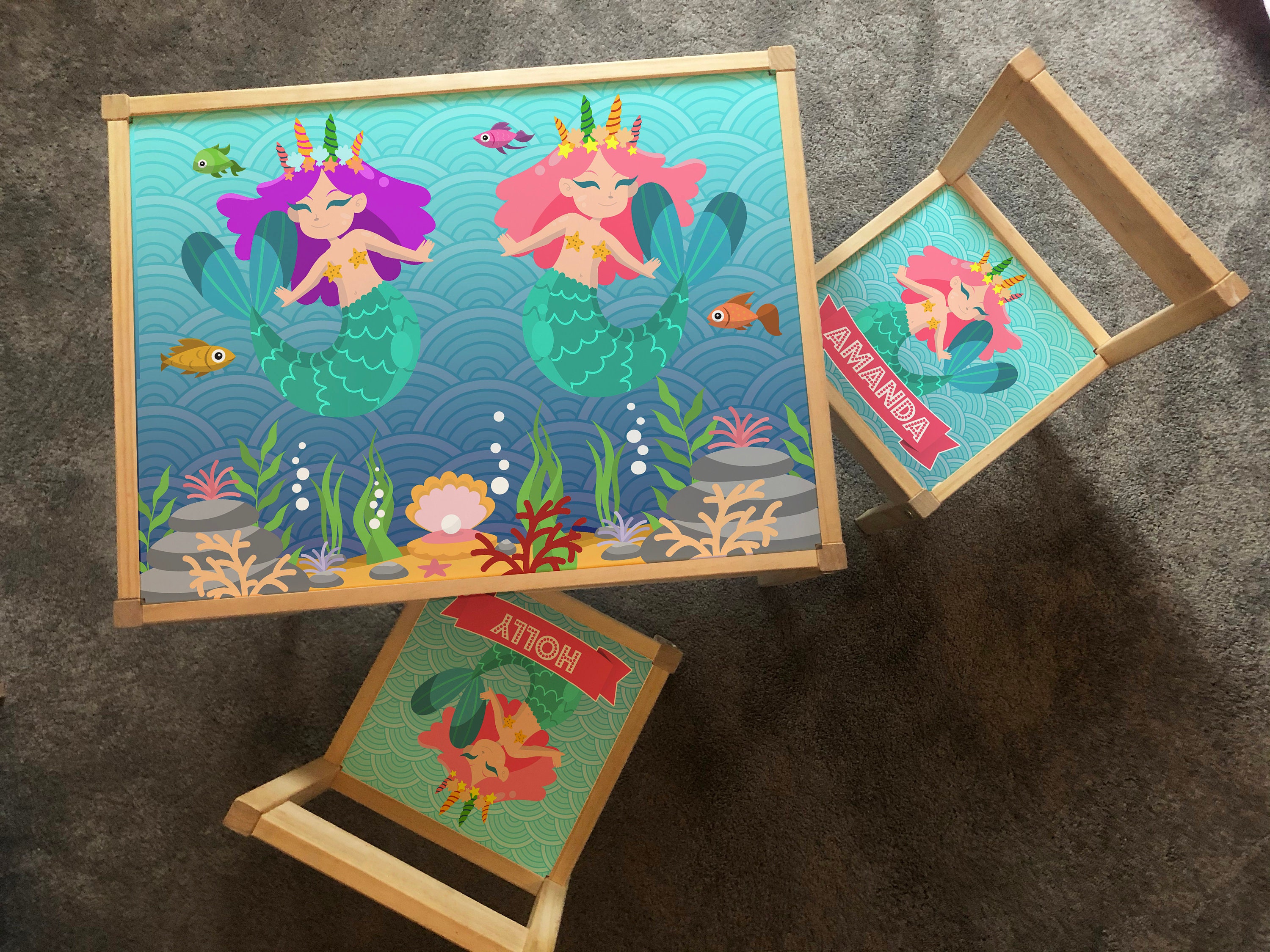 Personalised Children's STICKER ONLY for Ikea LATT Wooden | Etsy