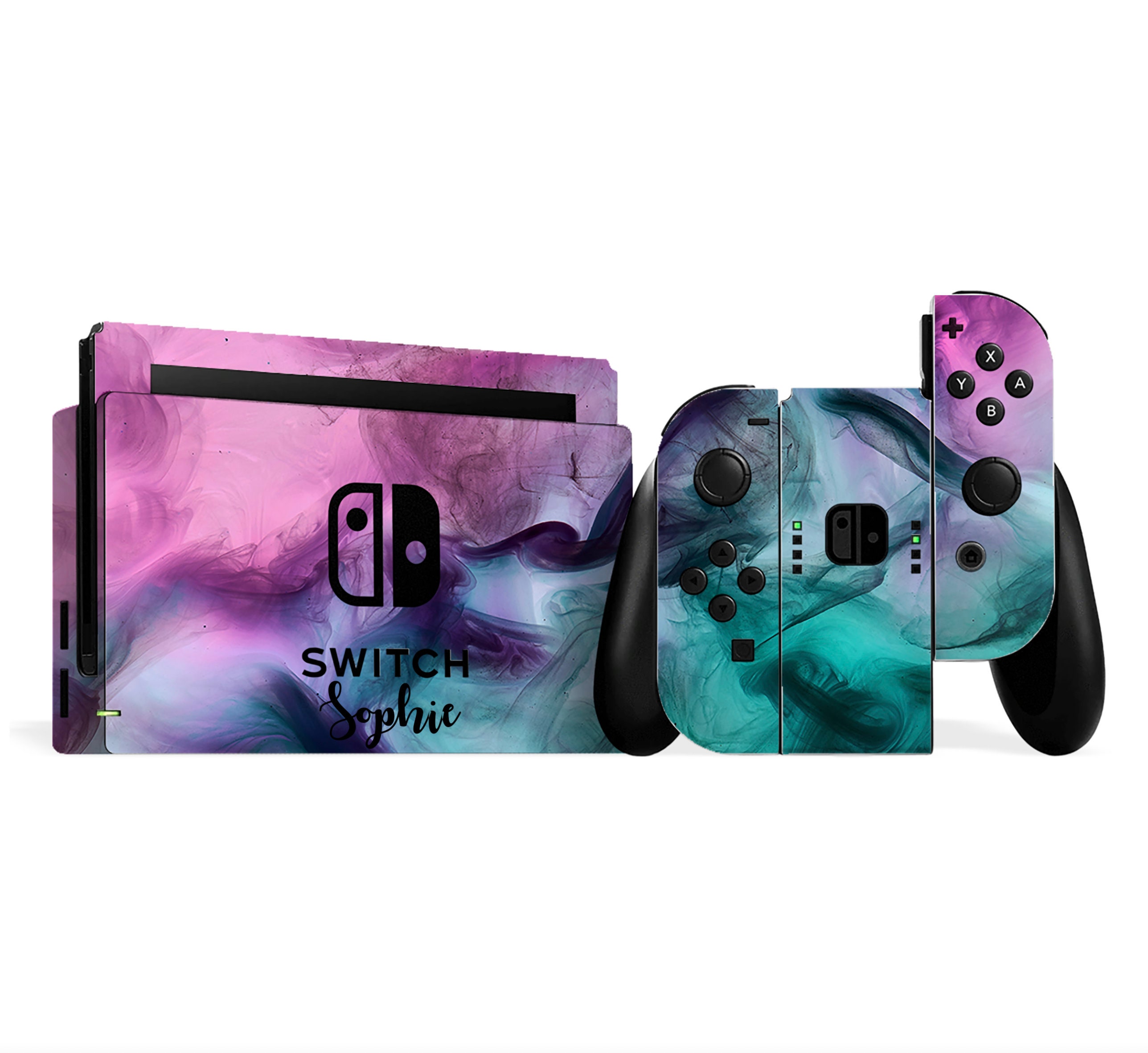 Nintendo Switch Ombre Smoke Skin Gamer Console Vinyl Sticker | Etsy