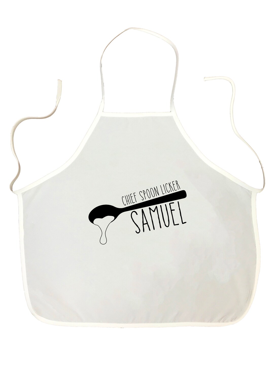 Toddler's Personalised Apron Spoon Licker Kitchen Baking Cooking Pinny ...