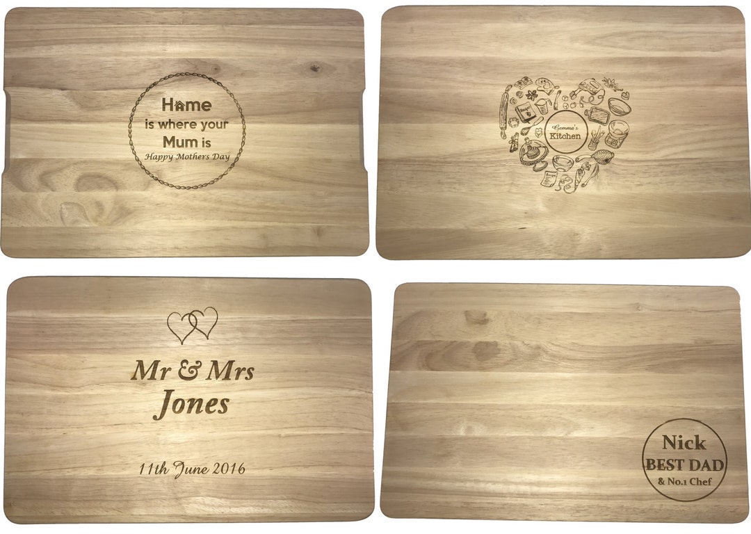 Personalised Engraved Wooden Chopping Board, Gift, Any Engraving, Any ...