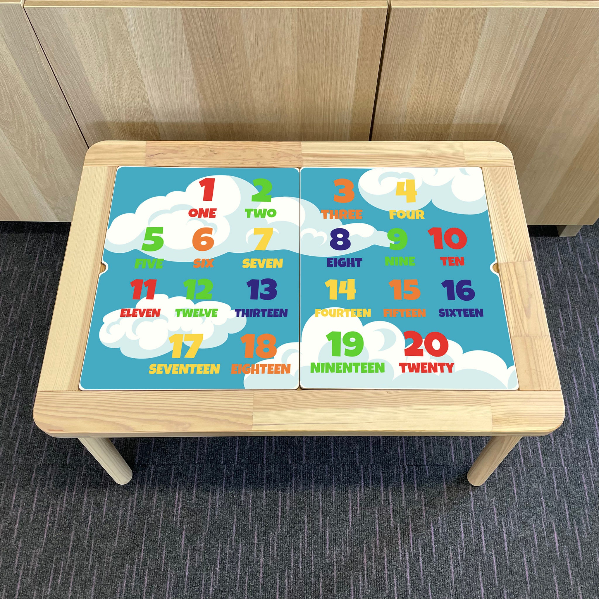 Kids Cloud Numbers Table Top STICKER ONLY Compatible With IKEA - Etsy