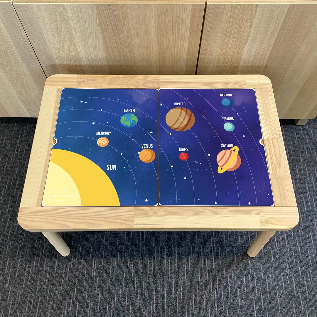 Kids Planets Table Top STICKER ONLY Compatible With IKEA Flisat Tables ...