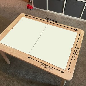 Kids World Map Table Top STICKER ONLY Compatible With IKEA Flisat ...