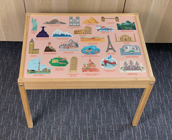 Kids World Landmarks Table Top STICKER ONLY Compatible With - Etsy