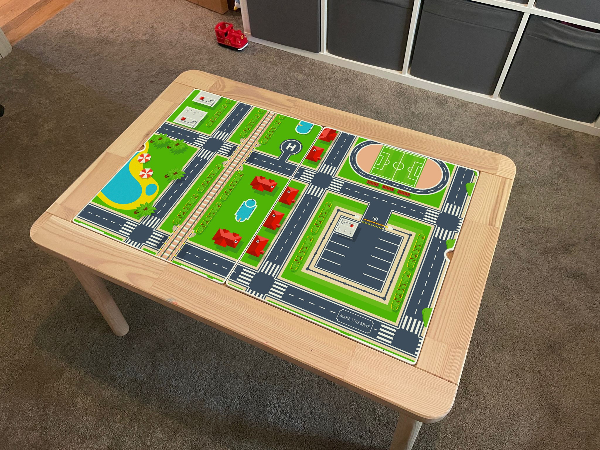 Kids City Table Top STICKER ONLY Compatible With IKEA Flisat - Etsy