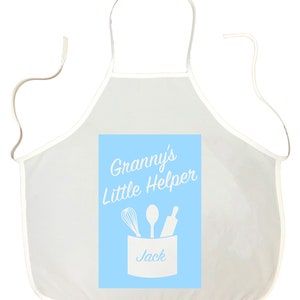 Toddler's Personalised Apron Granny's Little Helper Baking Cooking ...