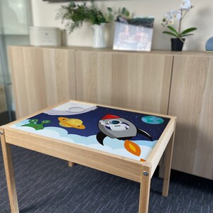 Kids Alien Spaceship Table Top STICKER ONLY Compatible With IKEA Latt ...