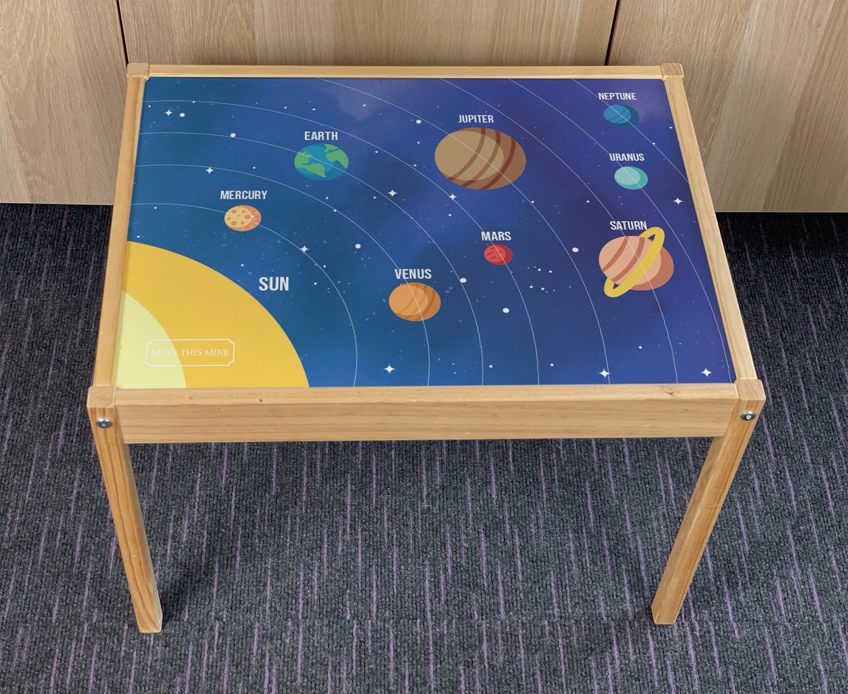 Kids Planets Solar System Table Top STICKER ONLY Compatible - Etsy UK