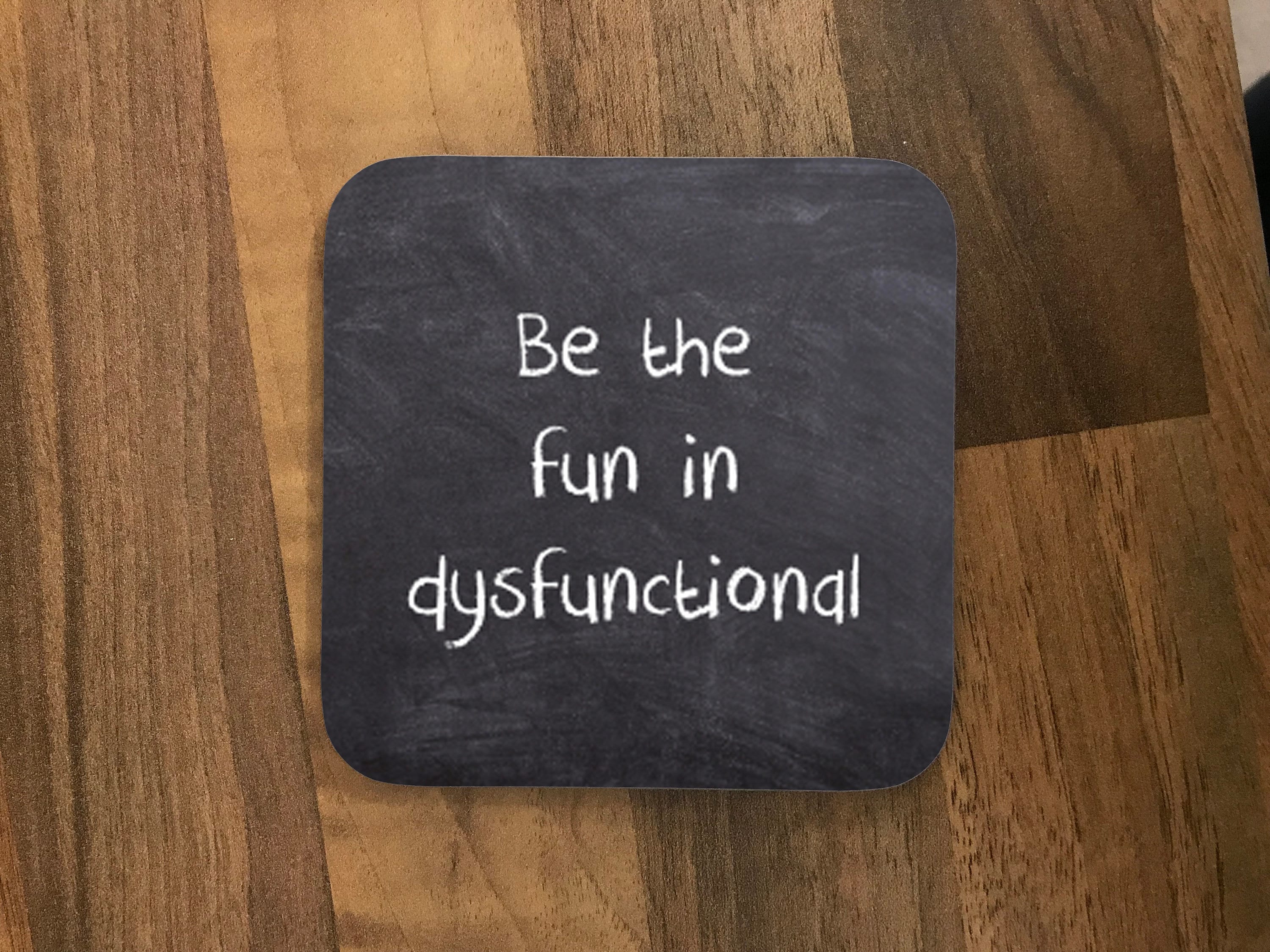 Funny Novelty Chalk Board Effect Coaster Pack of 6 set 2 | Etsy