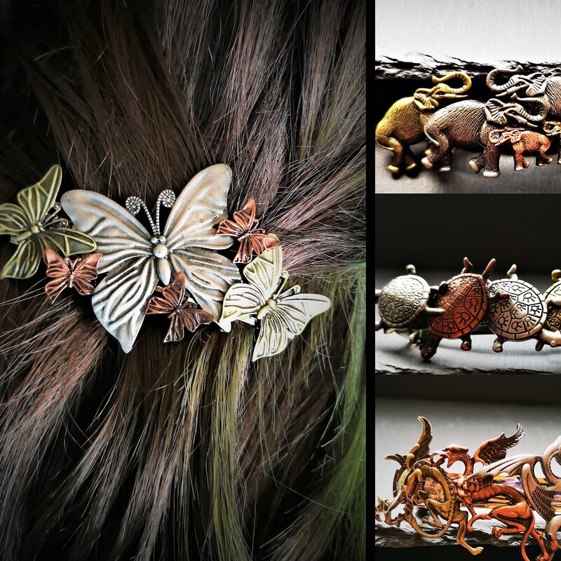 Elephant Hair Clip - Etsy