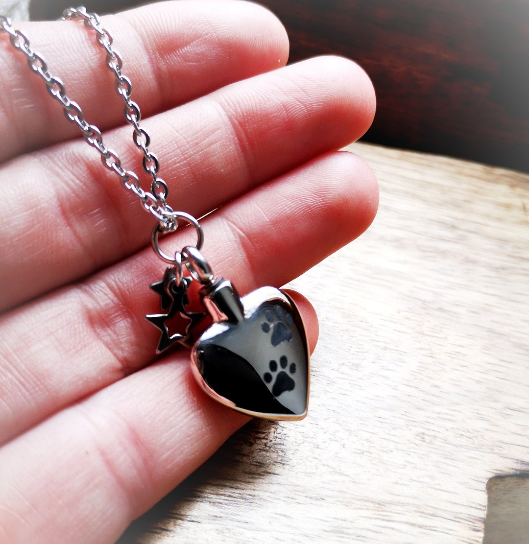 Stainless Steel Chain, Urn Chain, Heart Pendant With Screw Cap - Etsy