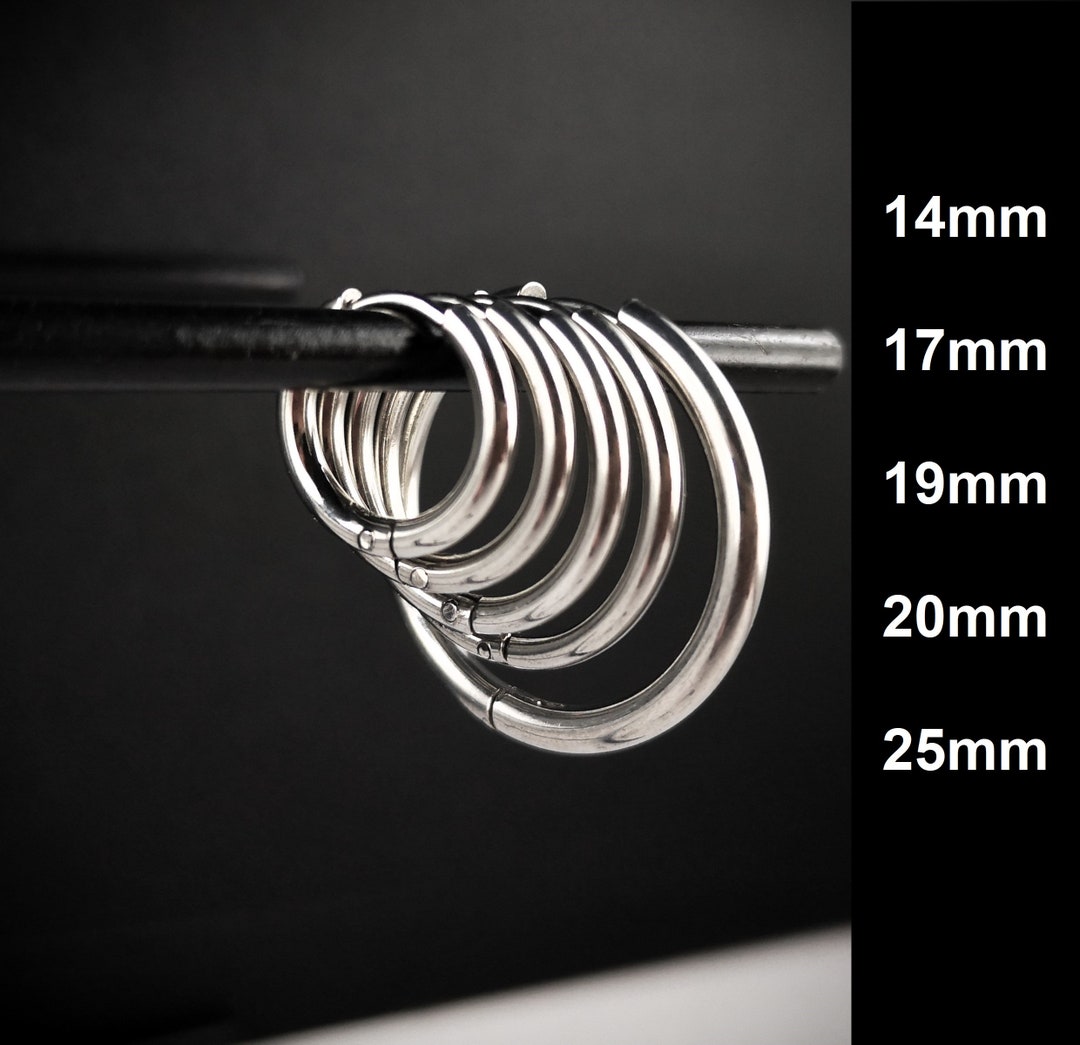 Hoop Earrings, Hooks for Tunnels, Stainless Steel - Etsy