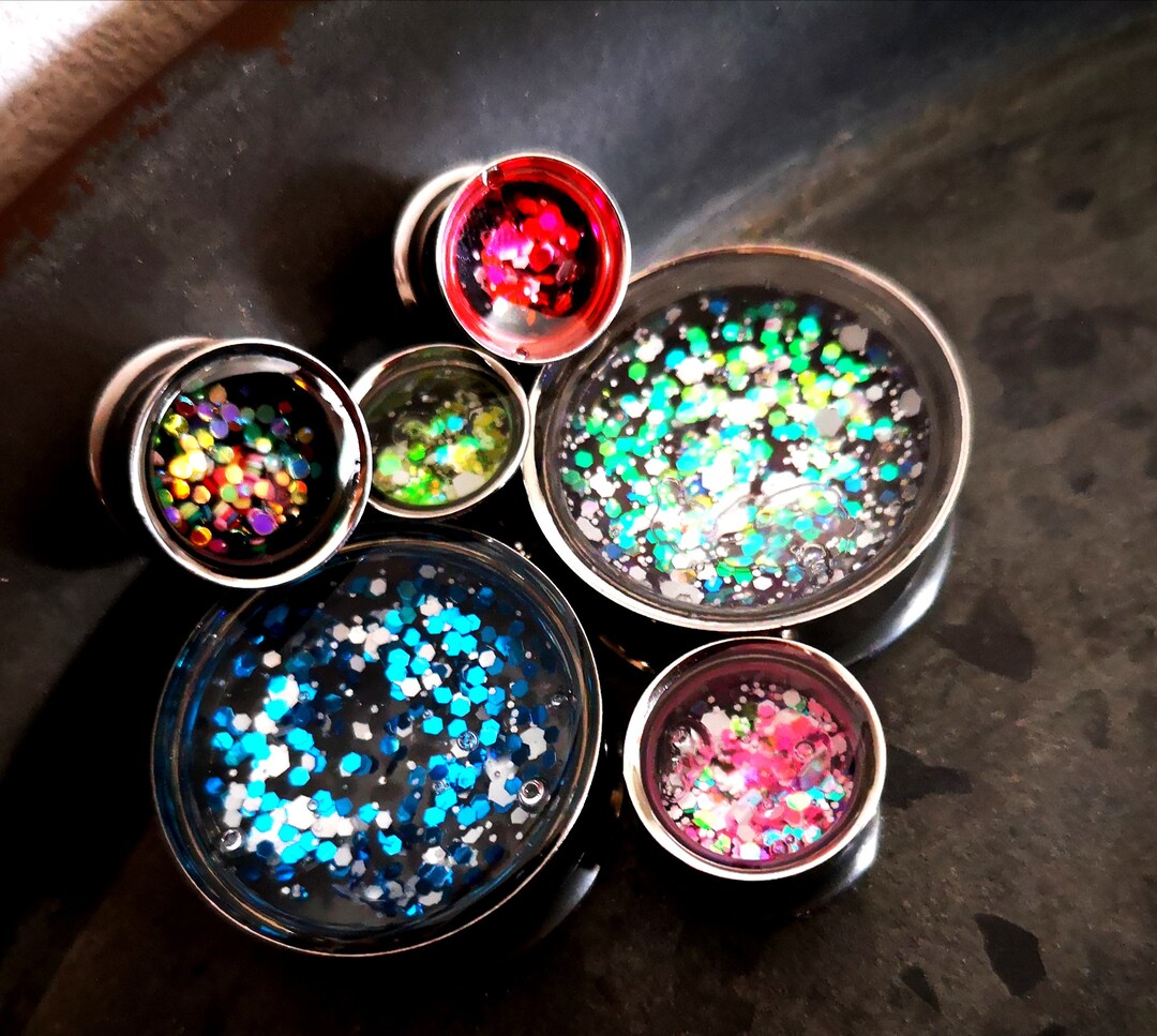 Plug Disco, Ear Piercing, Color Selection, up to 50 Mm - Etsy