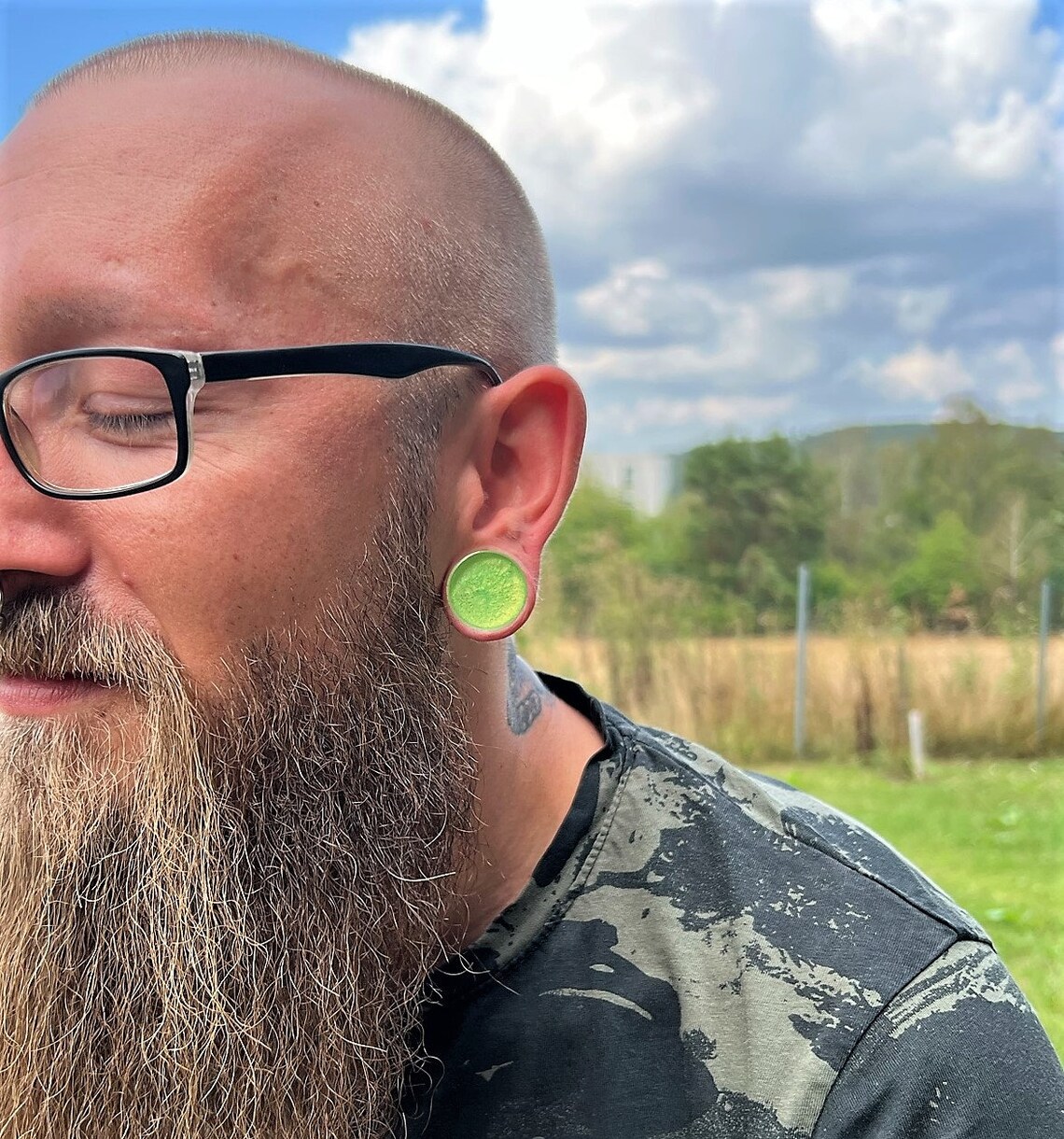 Plug, Ear Piercing, Round or Teardrop Shape, Green - Etsy