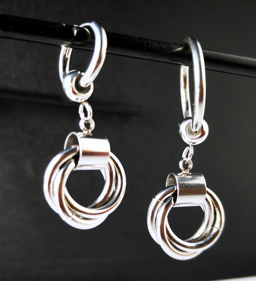 Men's Earring, Mono Earring, Stainless Steel, Various Sizes - Etsy