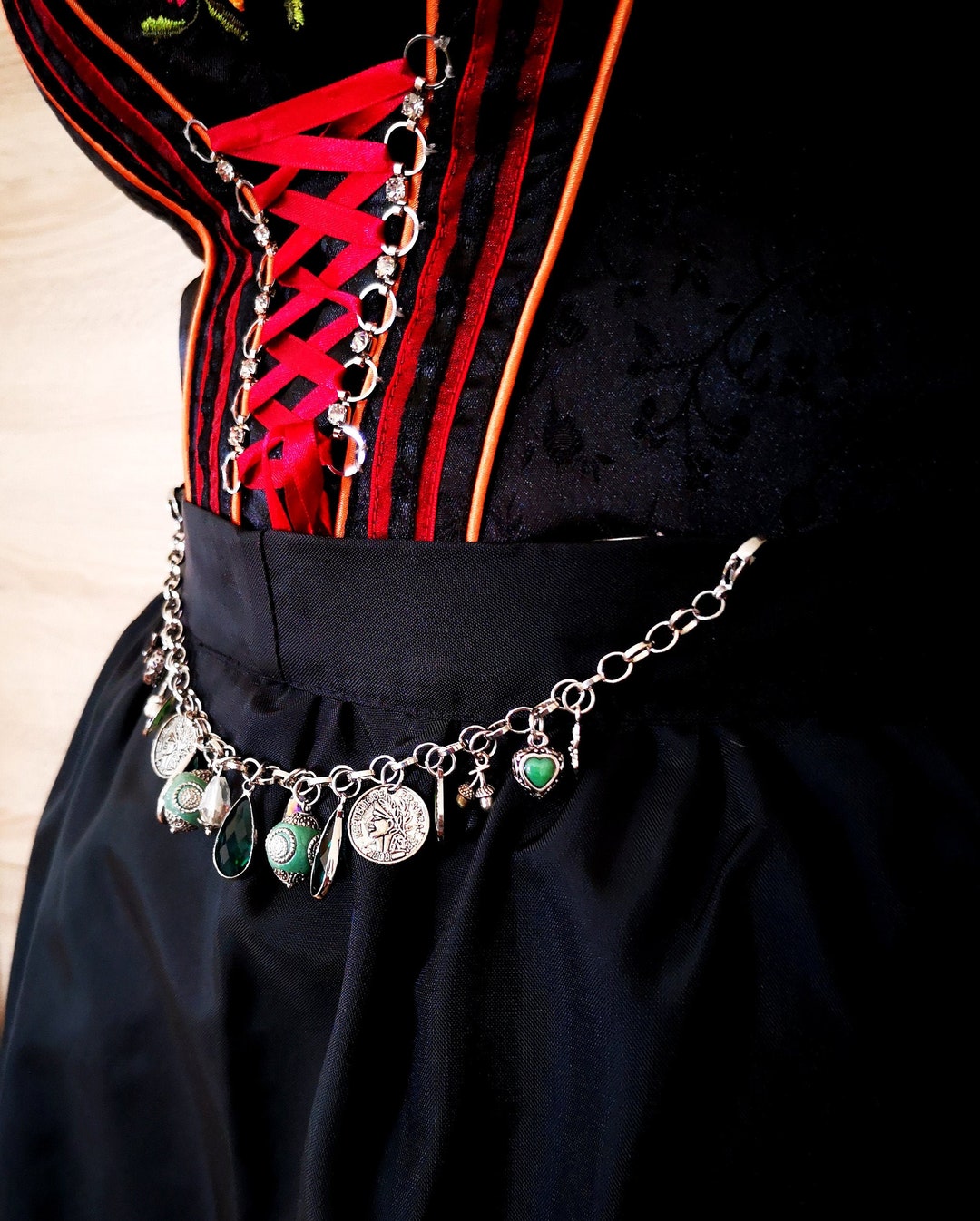 Classic Charivari Chain for the Dirndl, Dirnd Jewellery, Accessory ...