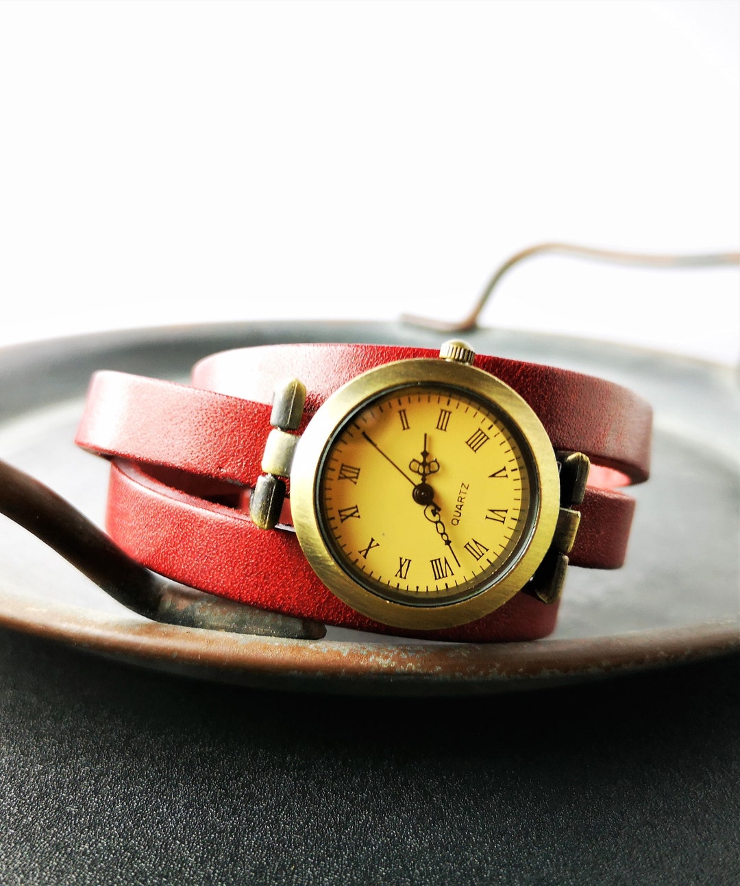 Wrist Watch Wrap Watch Leather Watch Women's Watch - Etsy