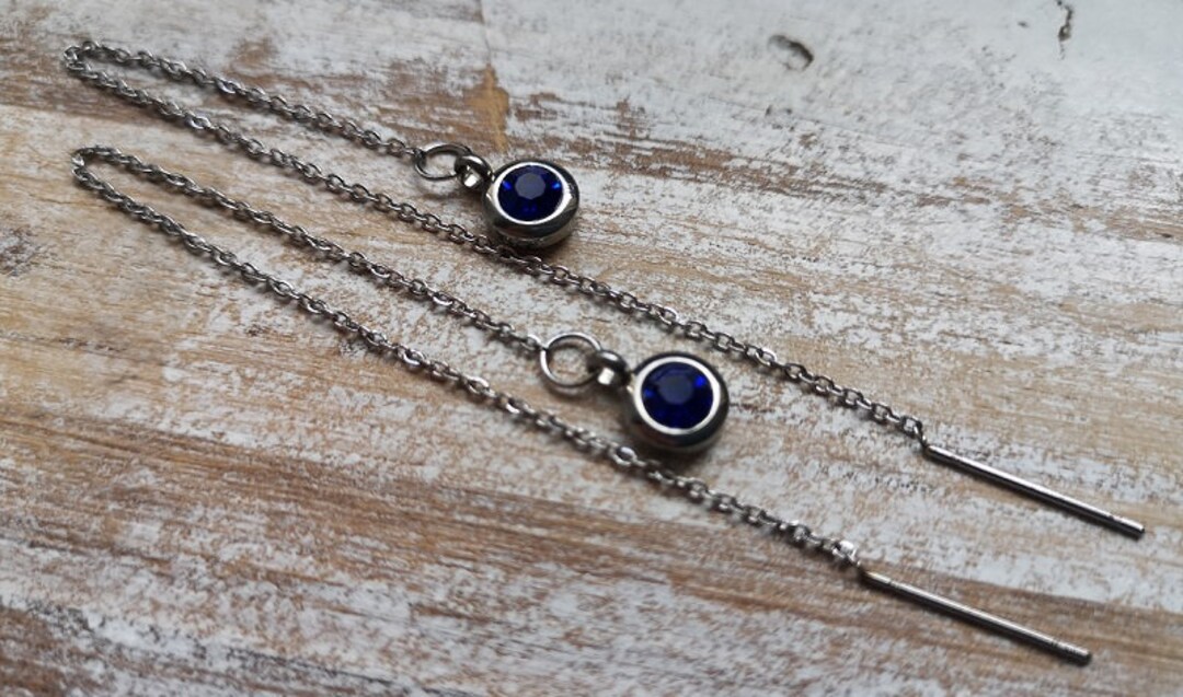 Earrings, Thread Earrings, Stainless Steel, Earrings, Earrings ...