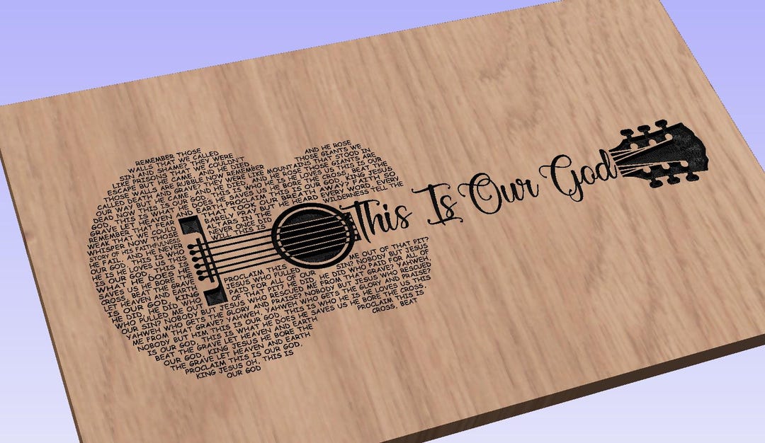 This is Our God Song Lyrics Guitar Shaped SVG ONLY DIGITAL - Etsy