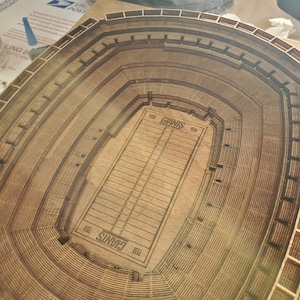 NY Giants Metlife Stadium Field 3d Model FREE SHIPPING - Etsy