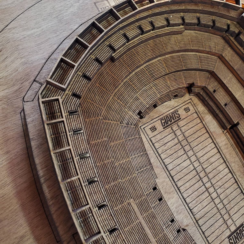 NY Giants Metlife Stadium Field 3d Model FREE SHIPPING - Etsy