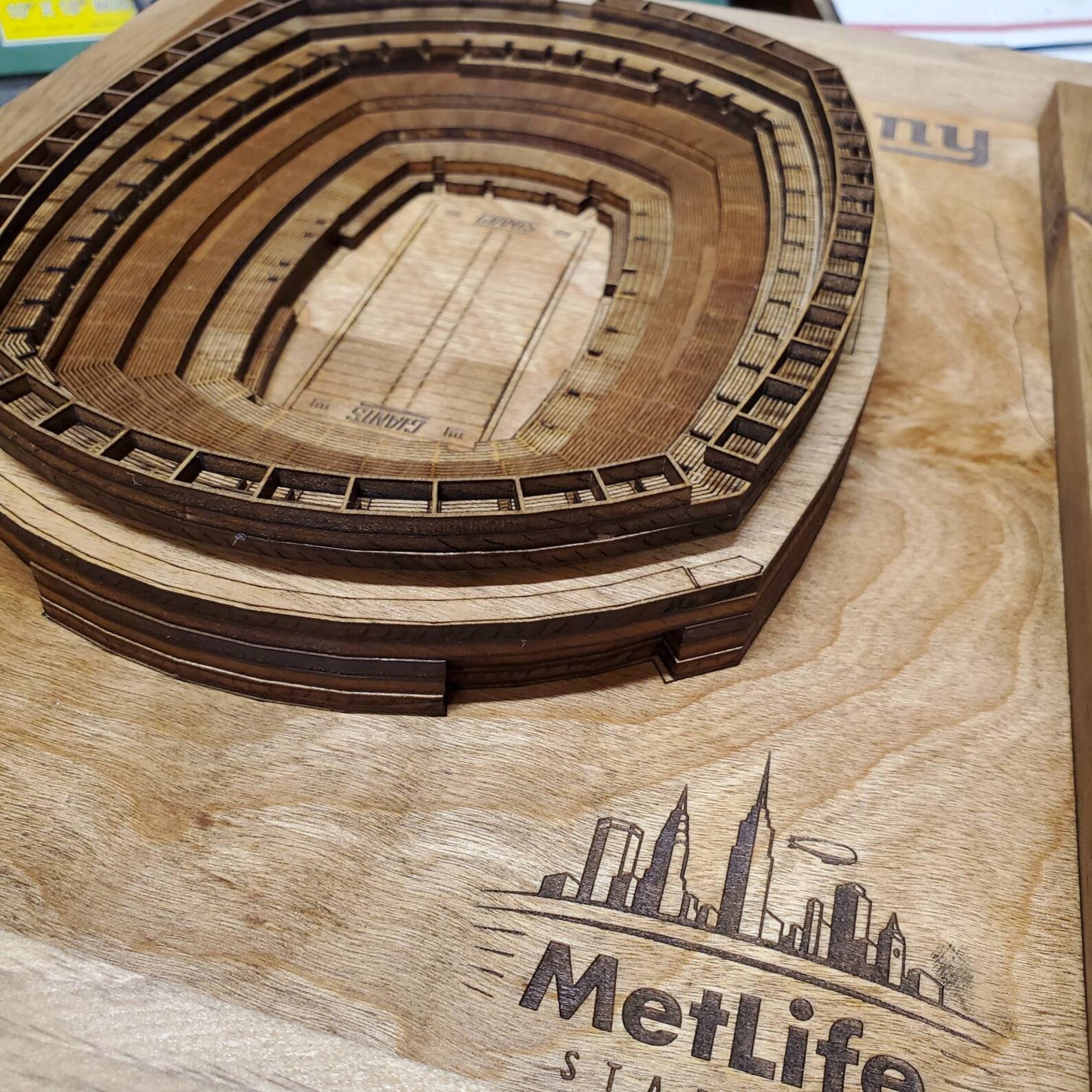 NY Giants Metlife Stadium Field 3d Model FREE SHIPPING - Etsy