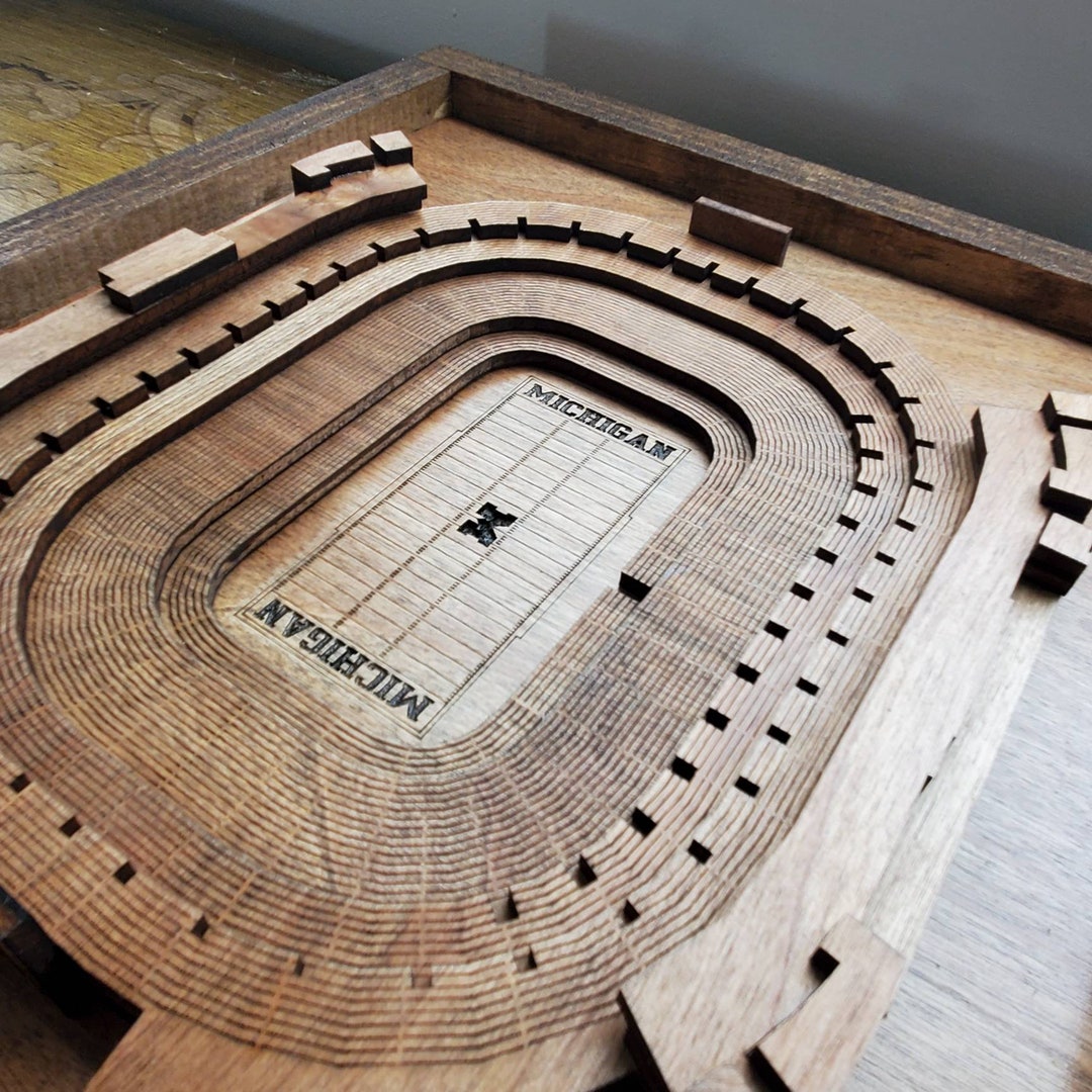 Michigan Stadium 3d Model FREE SHIPPING - Etsy