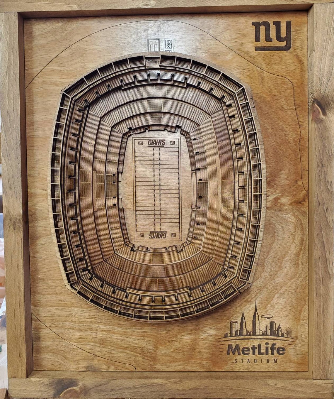 NY Giants Metlife Stadium Field 3d Model FREE SHIPPING - Etsy