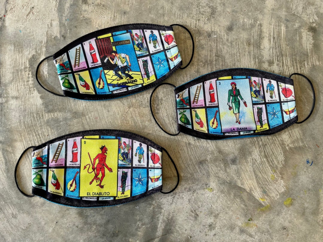 Loteria Colorful Masks/ Loteria Face Masks/face Masks/ Face Covers - Etsy