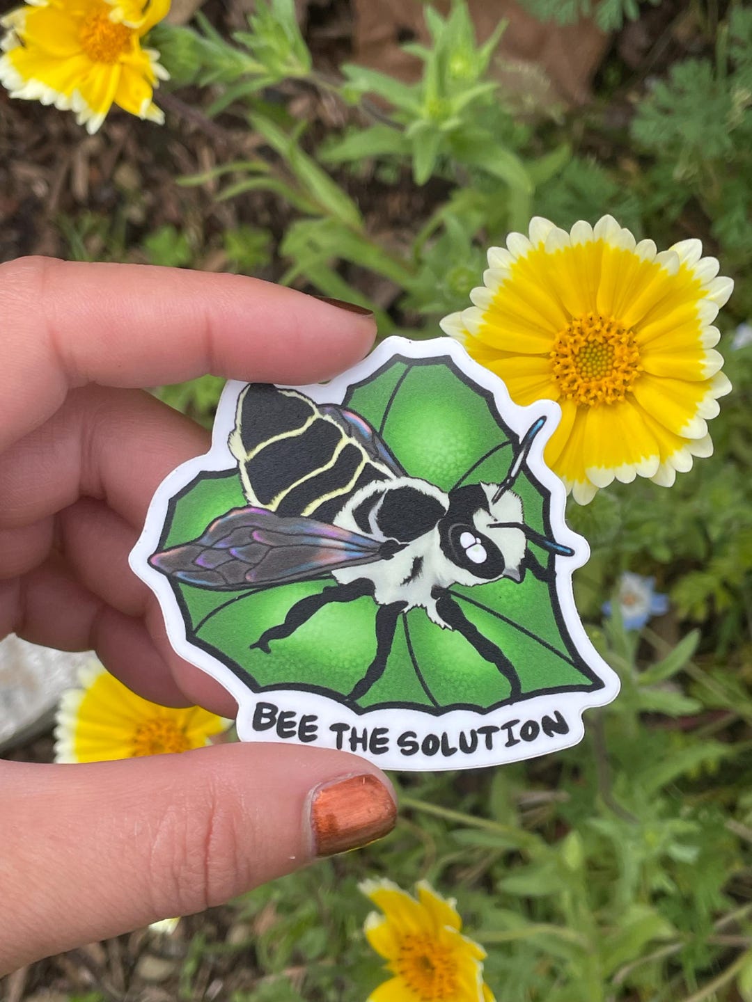 Bee the Solution Sticker, Leaf Cutter Bee California and West Coast ...