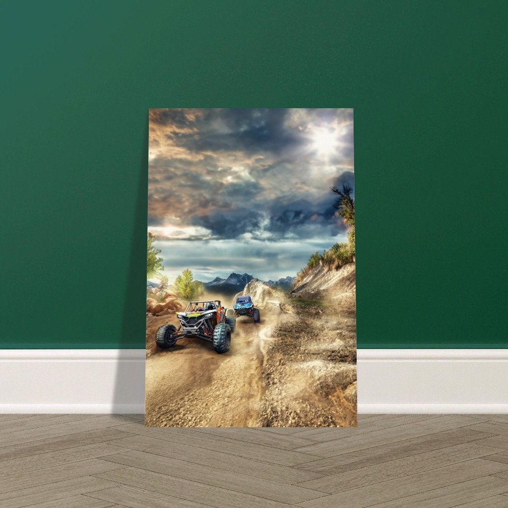 Riding Side by Side Poster | ATV UTV Offroad SXS Trail Riding | Off ...