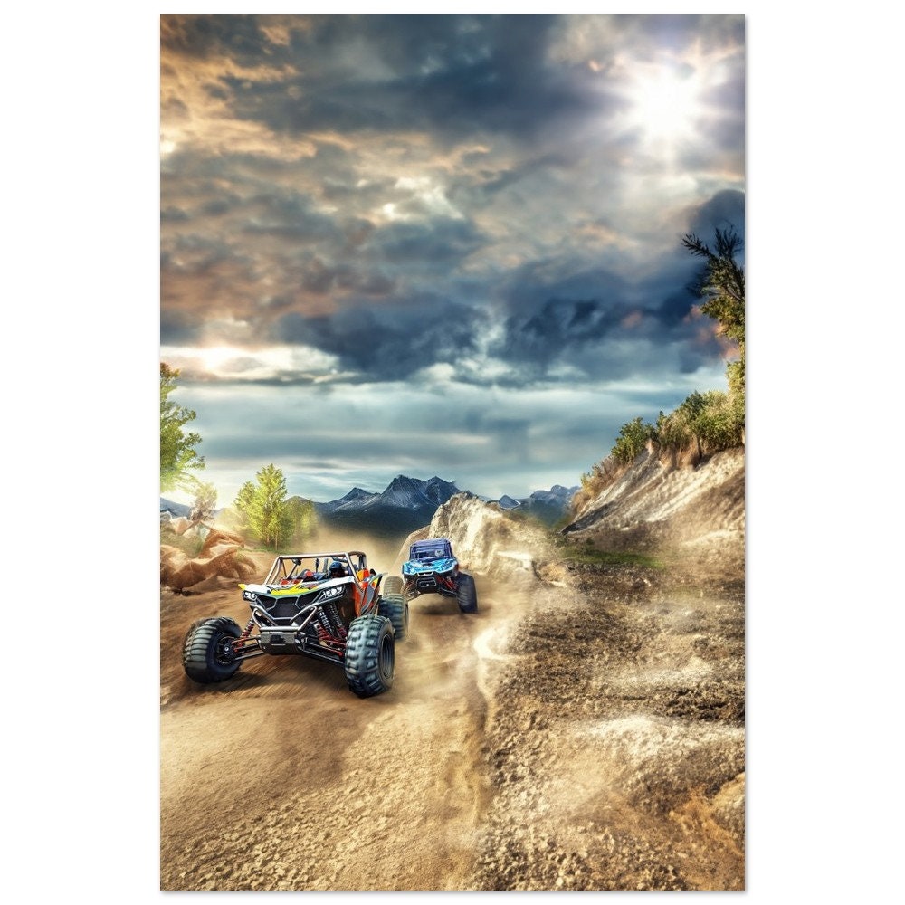 Riding Side by Side Poster | ATV UTV Offroad SXS Trail Riding | Off ...