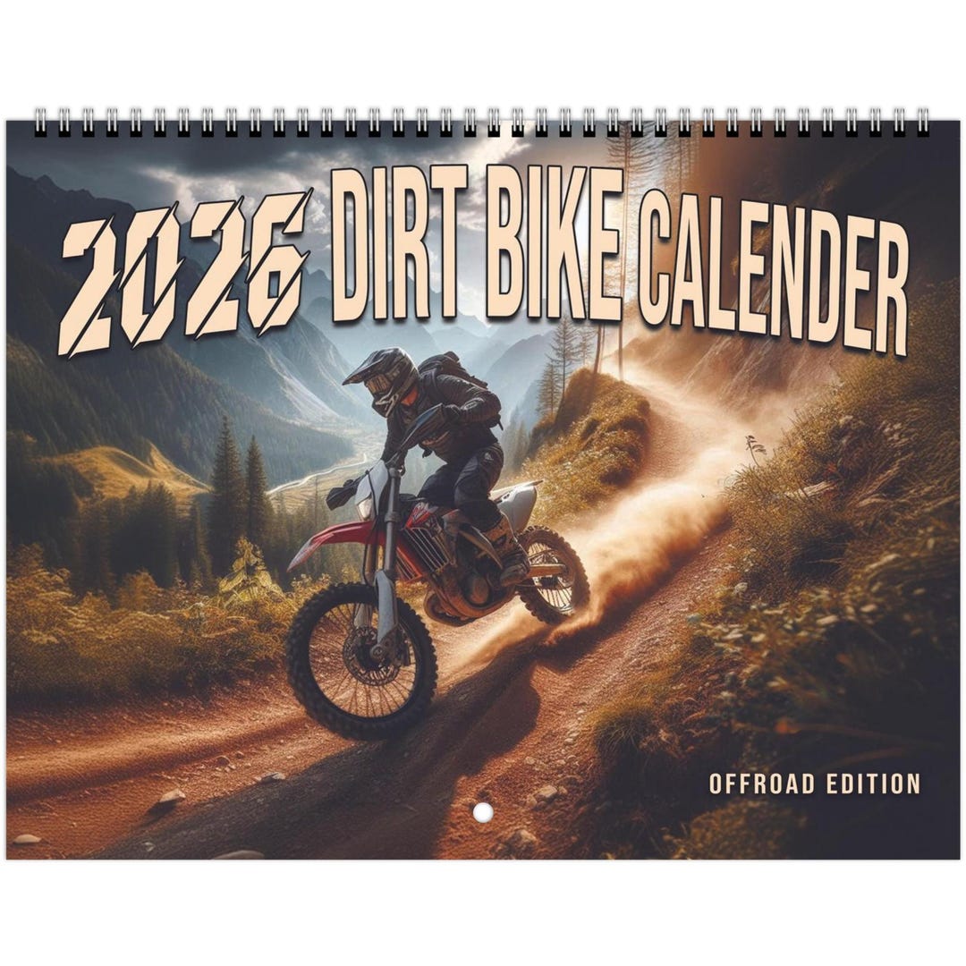 2026 Offroad Dirt Bike Calendar | 12-month | Extreme Riding Adventure ...