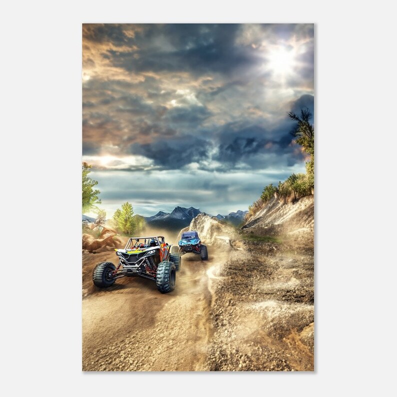 Riding Side by Side Poster ATV UTV Offroad SXS Trail Riding Off-road ...