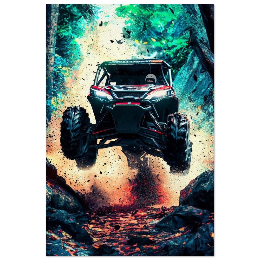 Side by Side SXS Poster ATV UTV off Road Side X Side Trail Riding ...