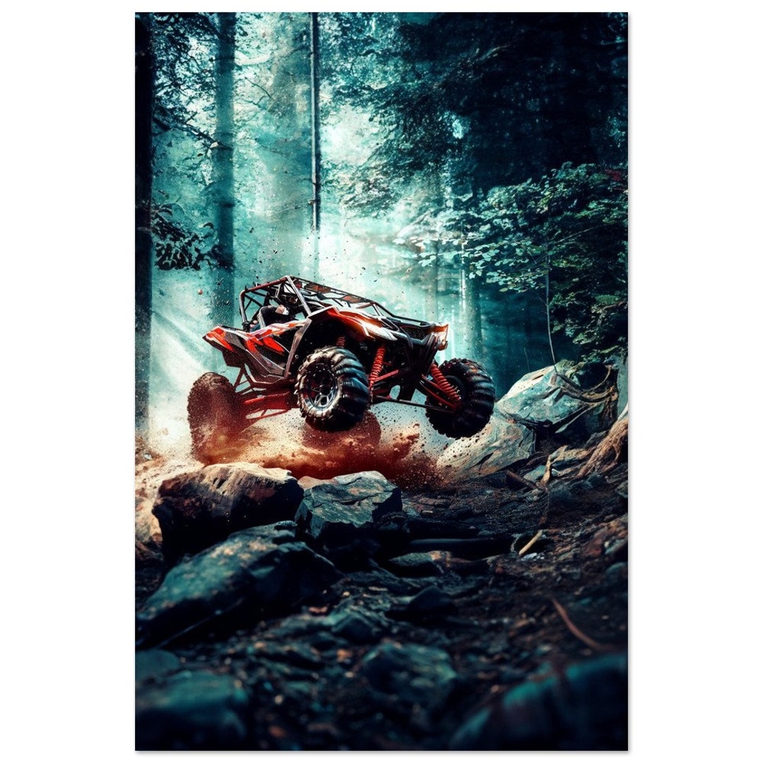Side by Side Offroad Poster | SXS ATV UTV Print | off Road Trail Riding ...