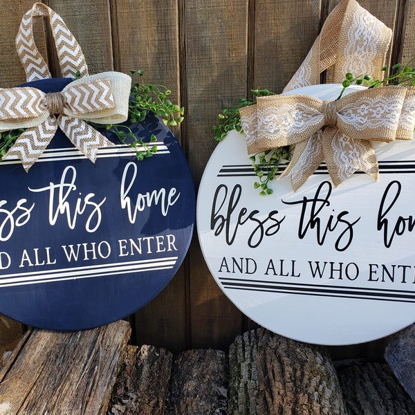 Bless This Home and All Who Enter - Etsy