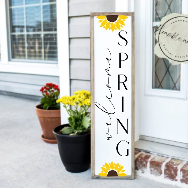 Sunflower Porch Sign - Etsy