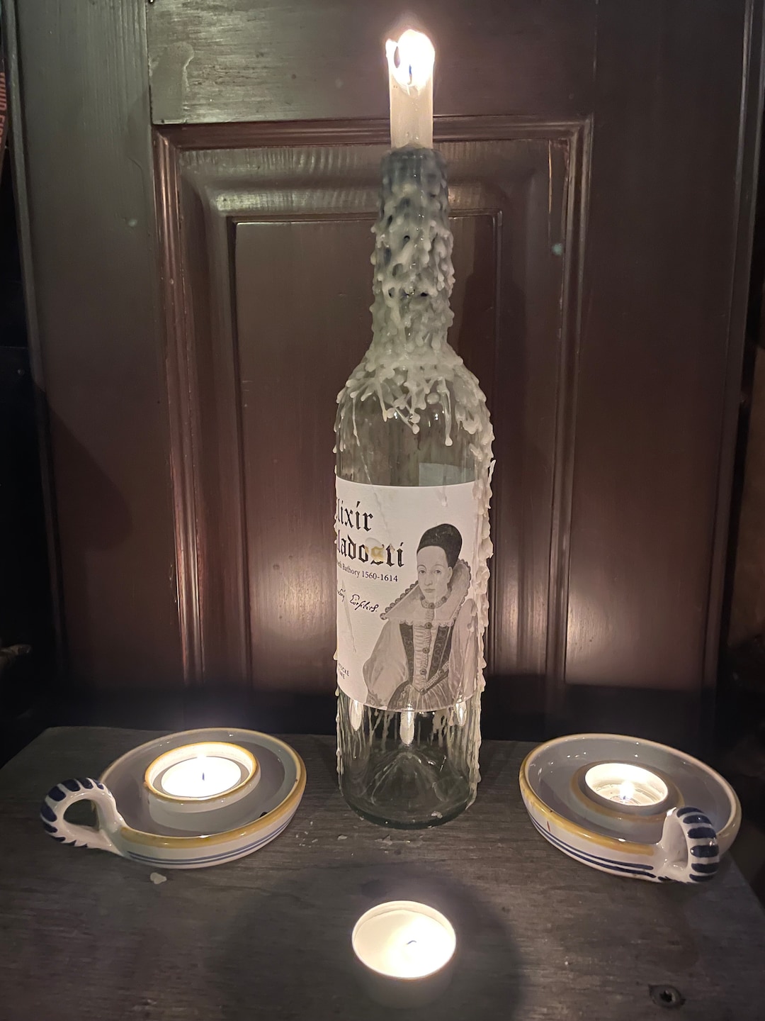 Elizabeth Bathory Hand Wax-dripped Candleholder. Blood Countess Bathory ...