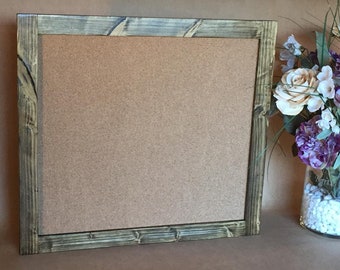 Framed cork board | Etsy