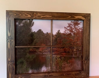 Rustic Window Frame | Etsy