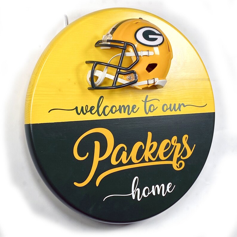 Green Bay Packers Wooden Door Hanger - Etsy