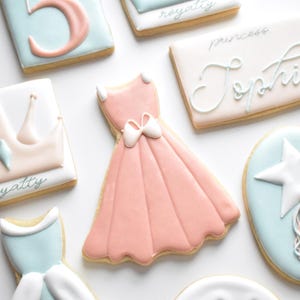 Princess Birthday Royal Icing Sugar Cookies - Individually Wrapped ...