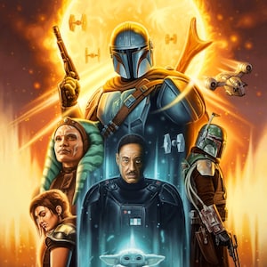 Mandalorian Desk Mat by Original Artist! - Etsy