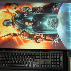 Mandalorian Desk Mat by Original Artist - Etsy