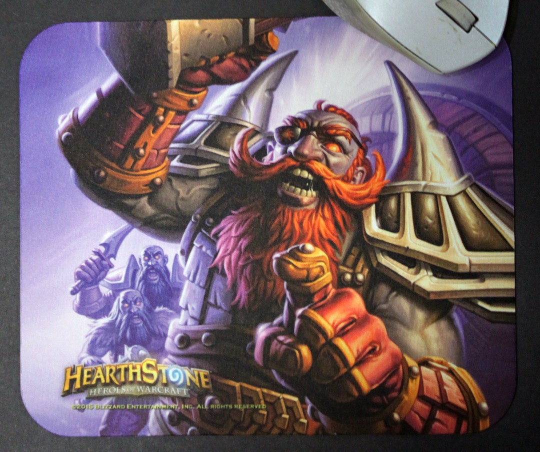 Hearthstone Dwarf Fabric Print-mousepad, Signed by the Official Artist ...