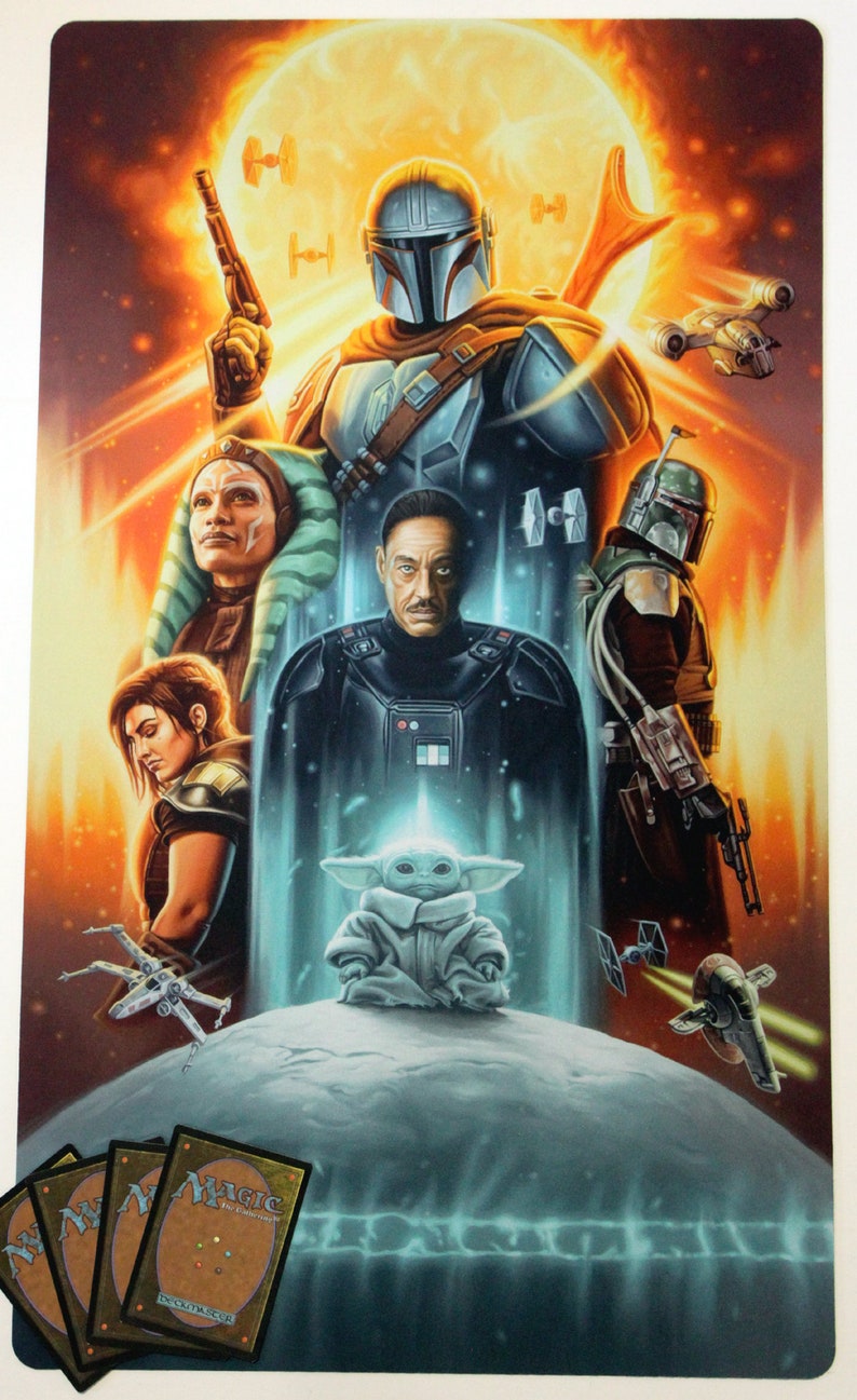 Mandalorian Desk Mat by Original Artist! - Etsy
