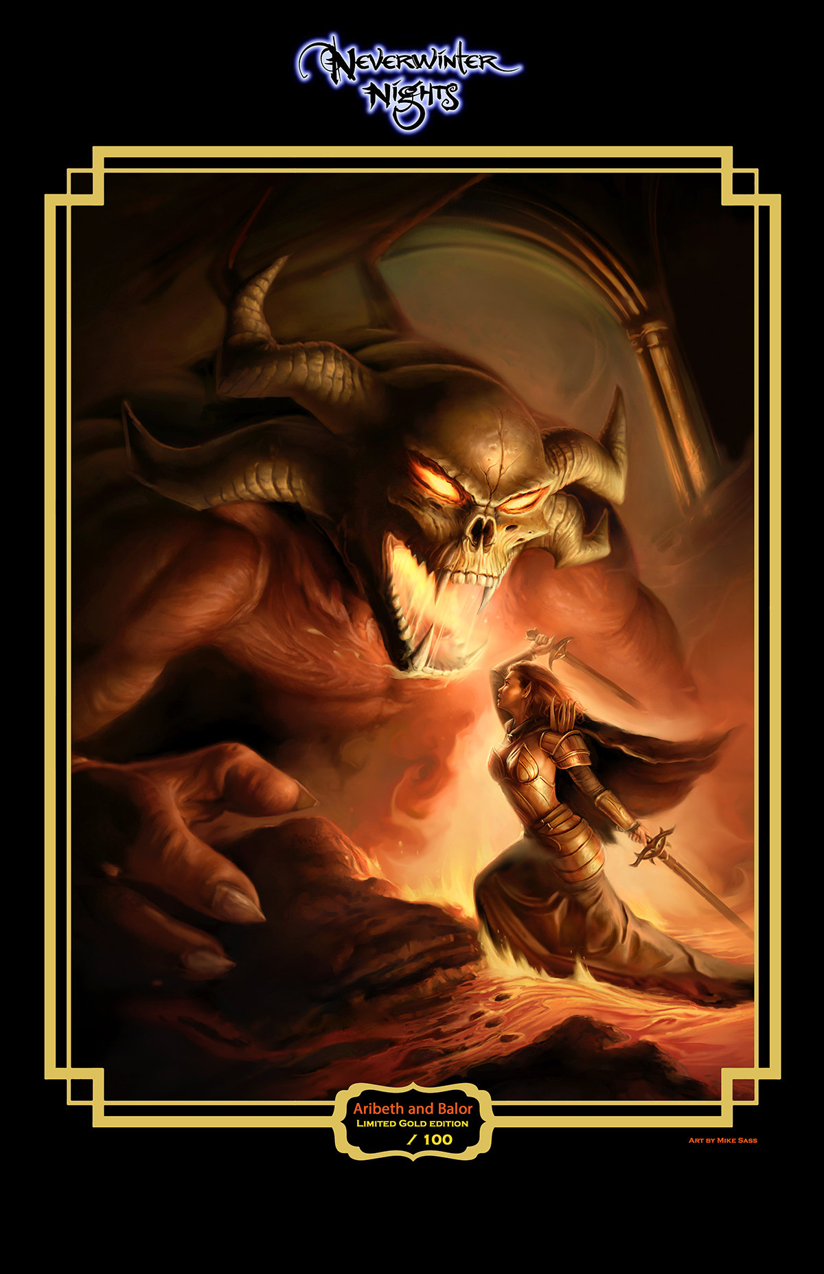 Neverwinter Nights Aribeth and Balor Foil Limited Edition - Etsy