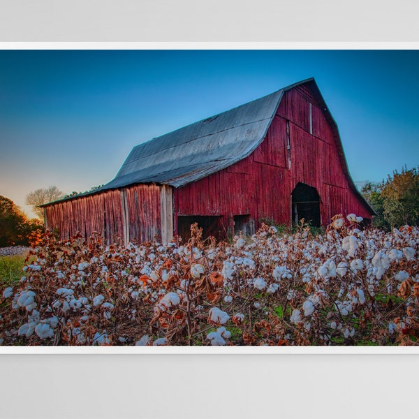 Red Barn Print - Etsy